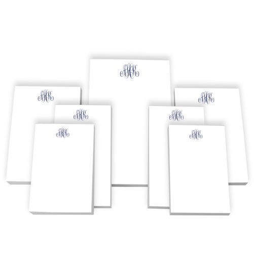 Monogrammed Notepads | Monogram Note Pads | Giftsin24.com
